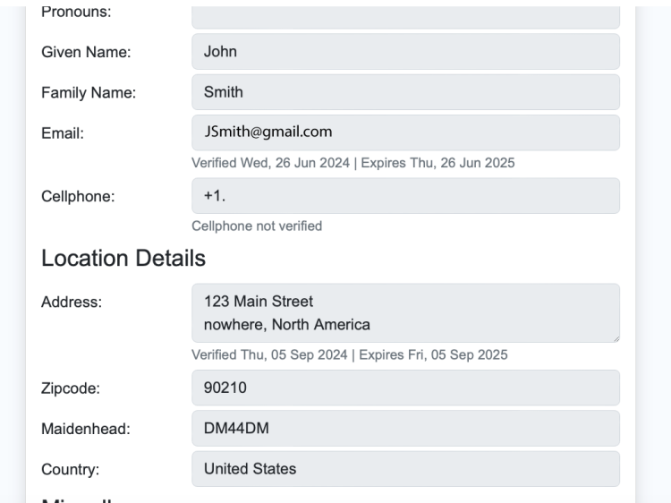 Portal Call Sign Verification - 44Net Wiki
